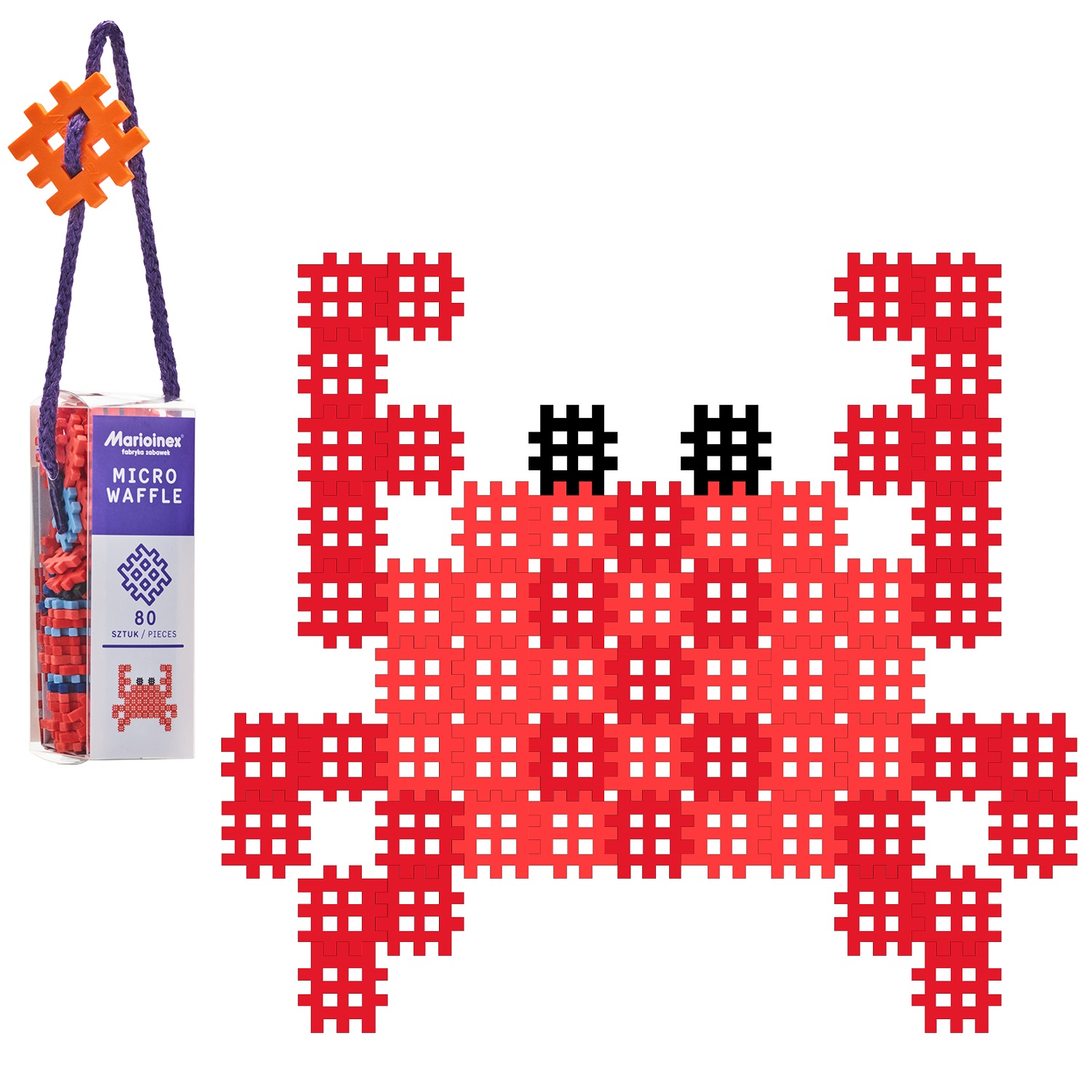KLOCKI MICRO WAFLE 80 SZT KRAB - Zabawki Nino - e-Sklep z zabawkami w ...